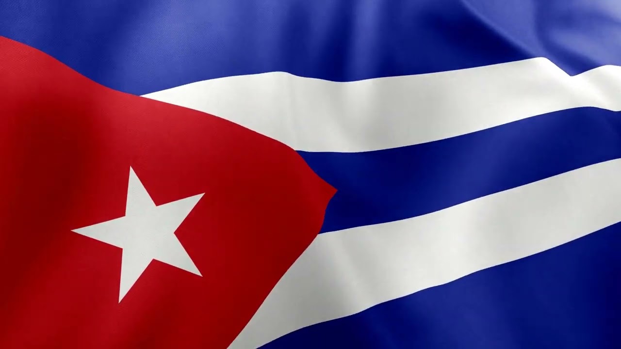 CUBA  - Waving Flag Loop 4K