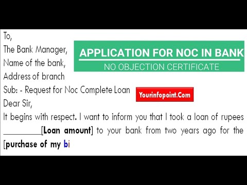 How to write a Noc letter format in english