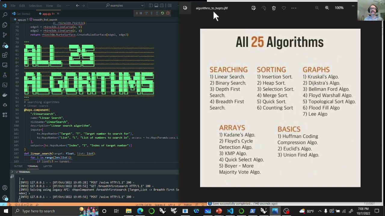 All 25 Algorithms using Hops and Python and Flask