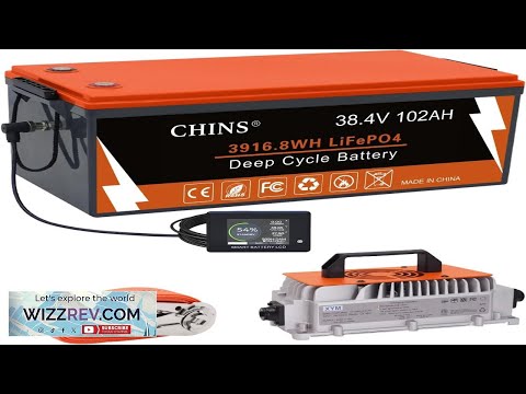 CHINS 36V 102Ah Lithium Golf Cart Battery Built in Smart 200A BMS 36V Review