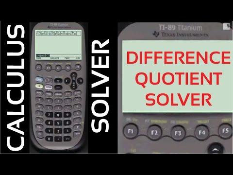 Difference Quotient Solver