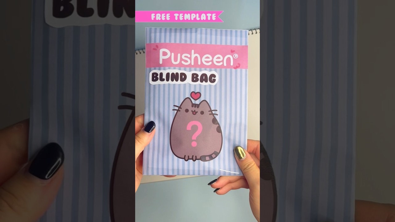 [DIY Paper Blind Bag] Pusheen Cat Unboxing #blindbag #unboxing  #diysquishy