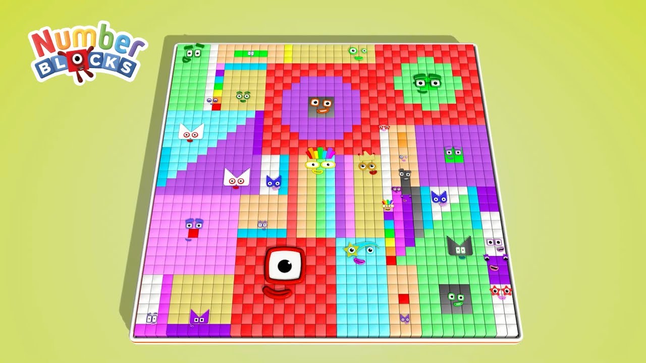 Numberblocks Puzzle 36 x 36 Numberblocks Learn to Count