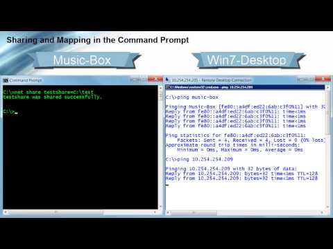 Sharing and Mapping in the Command Prompt