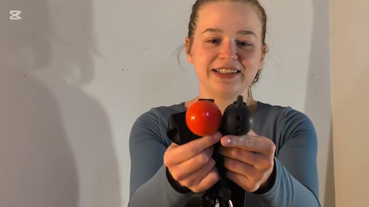 Bondage webbing panel ballgag review and demo