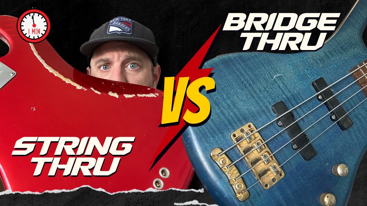 String Through VS Bridge Bass Setup