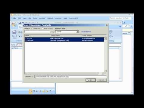 Create Mailing List or Distribution List in Outlook. Short&easy video