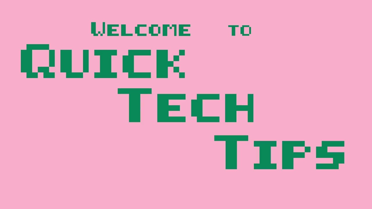 Quick Tech Tips Trailer