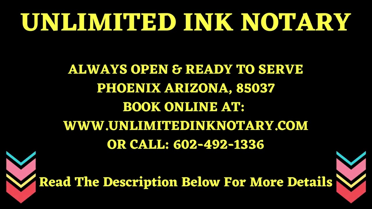 Phoenix Arizona Notary Public Near Me 85037- We'll help you find the best Notary Public near you!