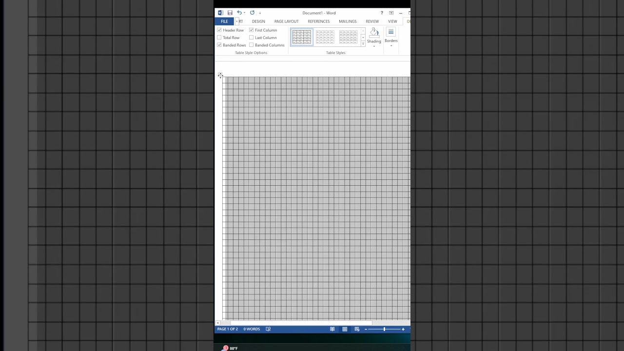 📈 get a graph paper in ms word #shorts #msword #ytshorts #ytviral #computer