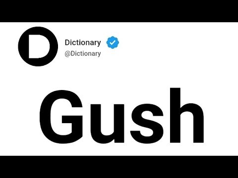 Gush Meaning In English