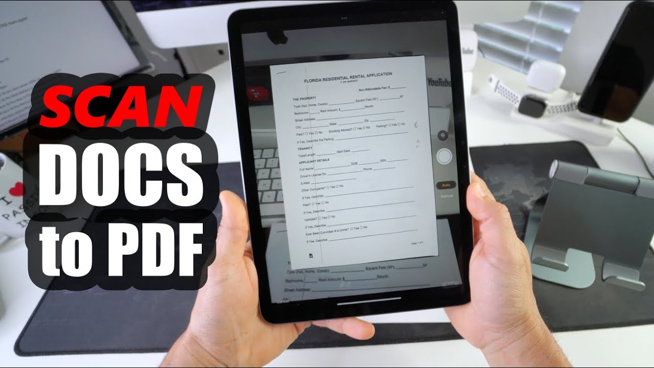 How To Scan Documents to PDF with Apple iPad Air M3