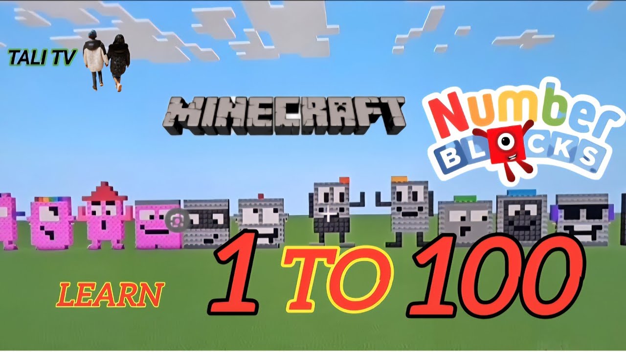 Learn to count 1 to 100 with Noah, Minecraft Number blocks, kids learning #minecraft #numberblocks