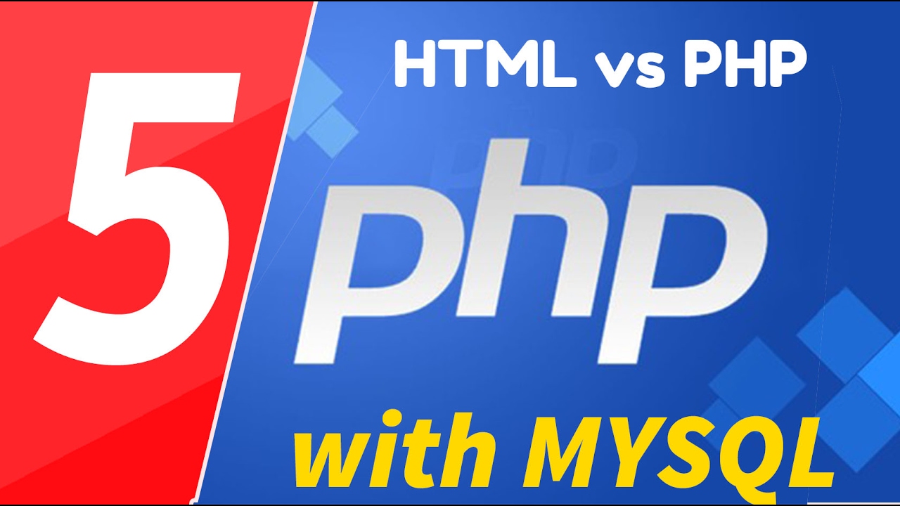 05 - PHP with MYSQL tutorial - beginner series - HTML vs PHP website