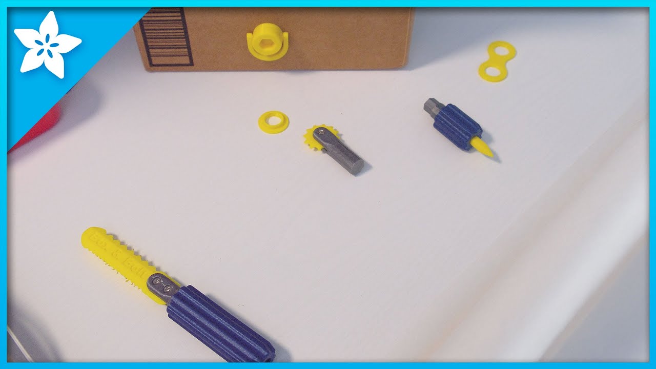 Cardboard Crafting Tools #3dprinting #adafruit #timelapse