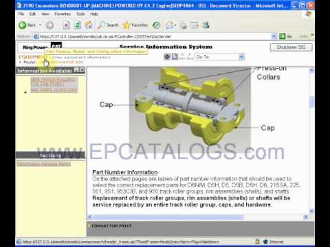 Caterpillar parts catalog