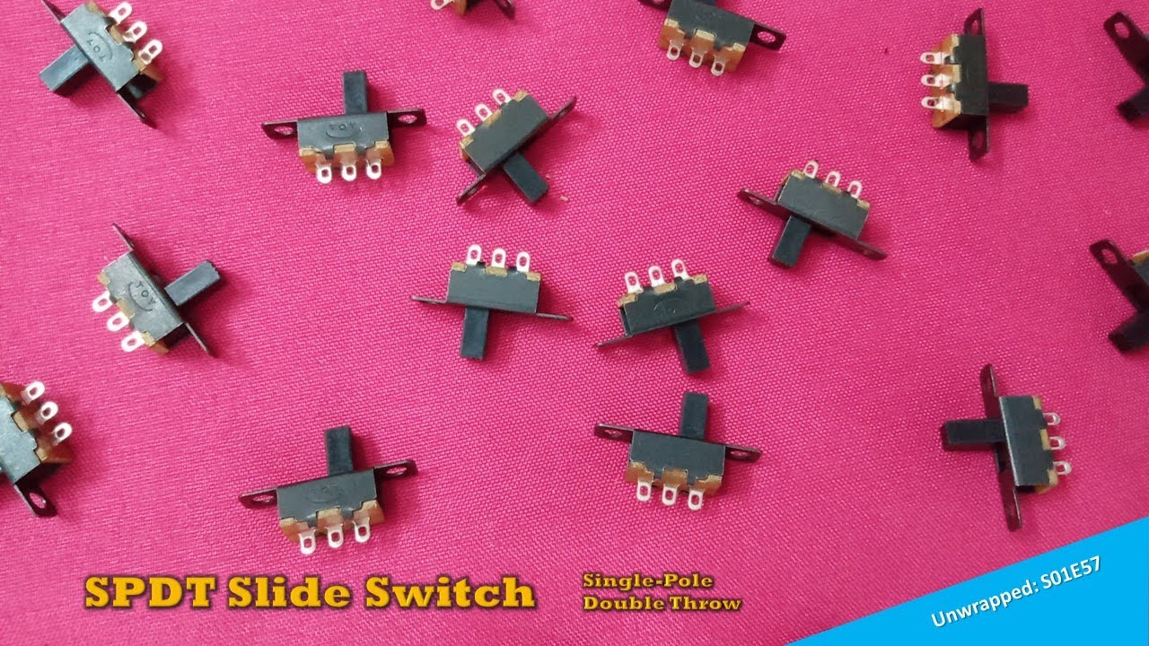 Unwrapped: S01E57 | SPDT Slide Switch | Single Pole, Double Throw | © PRODUCTS.ML | Electronics