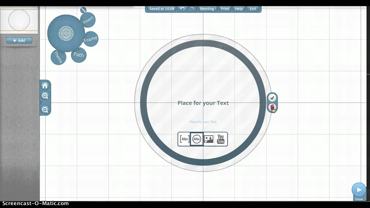 Making a simple mind map in Prezi