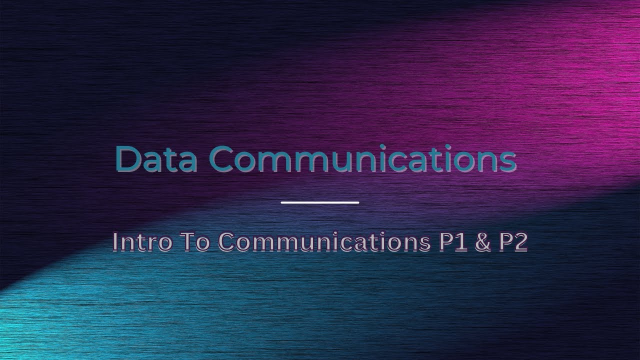 Data Communication ( Chapter 1 : 
