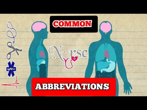 COMMON Nurse Abbreviations | Common Medical Abbreviations