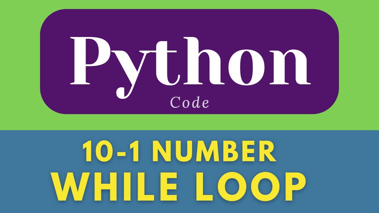10-1 using while loop in python | while loop in python  | #shorts  #python #ytshorts