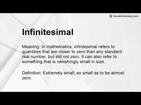 Infinitesimal Meaning