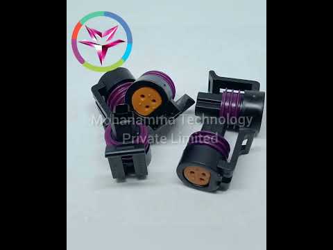 3 pole Delphi connector | Black female connector|| Mohanamma Technology Private Limited