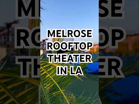 Watch a movie under the stars in West Hollywood!