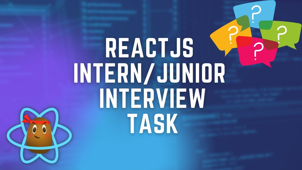 Recruitment Task That Every ReactJS Intern/Junior Should Know - ReactJS Tutorial