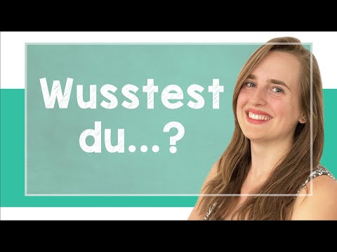 Learn how to say "Did you know...?" in German - B1 [with Jacqueline]