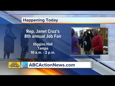 Florida State Rep. Janet Cruz to host 8th annual job fair in Tampa on Wednesday, July 26