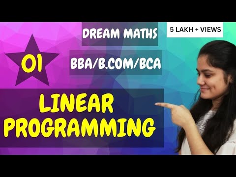 Linear programming - LPP Video Lecture - Crash Course for UGC NET Economics