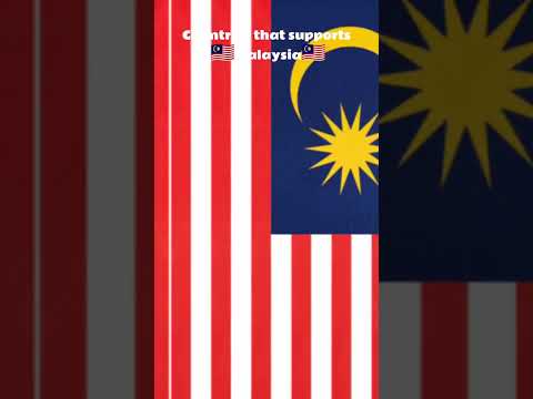 Countries that Hates and Supports Malaysia🇲🇾🇲🇾 | @Theblackhole2.0| #capcut #geography #mapping