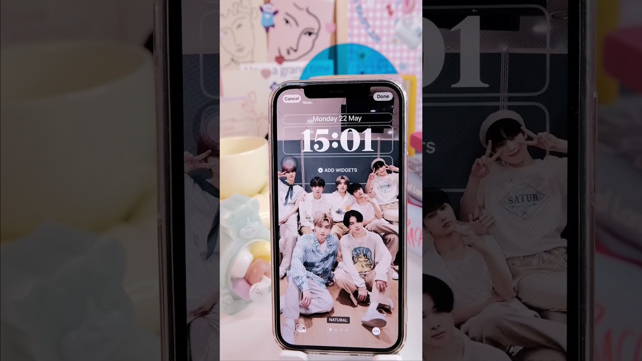 Aesthetic Lockscreen Ideas feat. ENHYPEN Bite Me #kpop #homescreen #lockscreen #wallpaper #trending