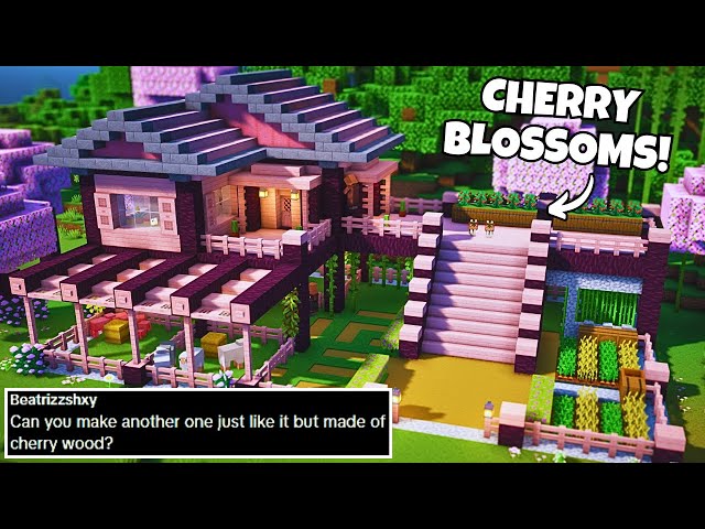 Cherry Blossom Survival Base #57 (+Tutorial) Minecraft Map