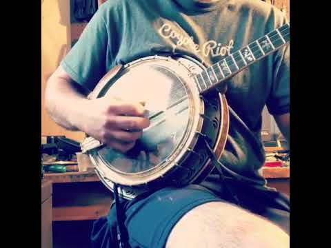 Over Fork Over Archtop Tenor Banjo 19 fret | Reverb
