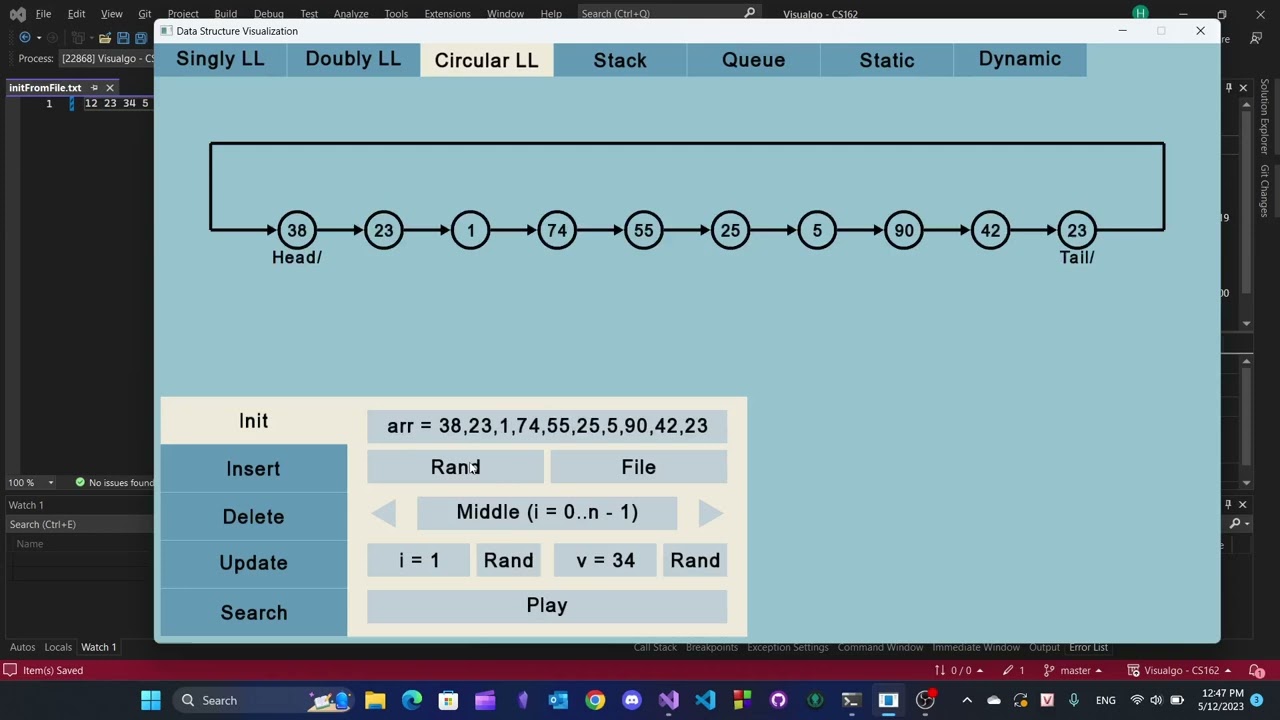 [APCS22 - CS162 - Solo Project] - Data Structure Visualization - Le Minh Hoang - 22125029