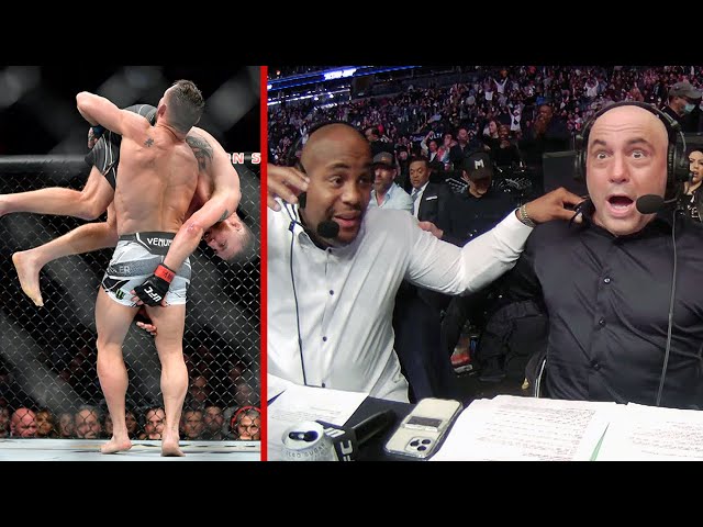 Watch: Joe Rogan and Daniel Cormier's hilarious commentary reactions ...