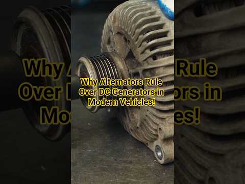 Why Alternators Rule Over DC Generators in Modern Vehicles! #automobile #mechanic #trending