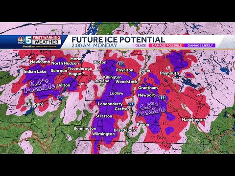 Significant snow and ice likely across Vermont, New York tonight into Saturday (3-28-25)