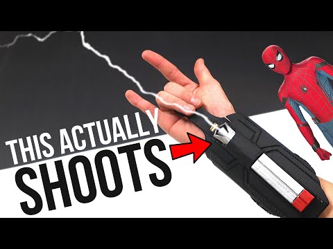 HOMEMADE Spider-Man Web Shooter That Shoots! DIY