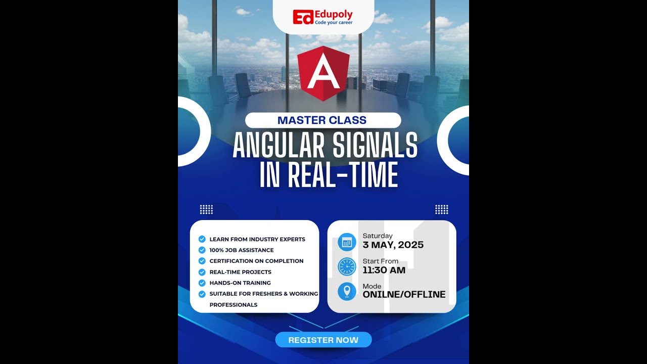Angular signals in real time || Free Master class on Angular