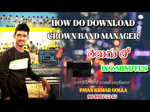 HOW TO DOWNLOAD CROWN BAND MANAGER TELUGU @CROWNBANDMANGER INTELUGU