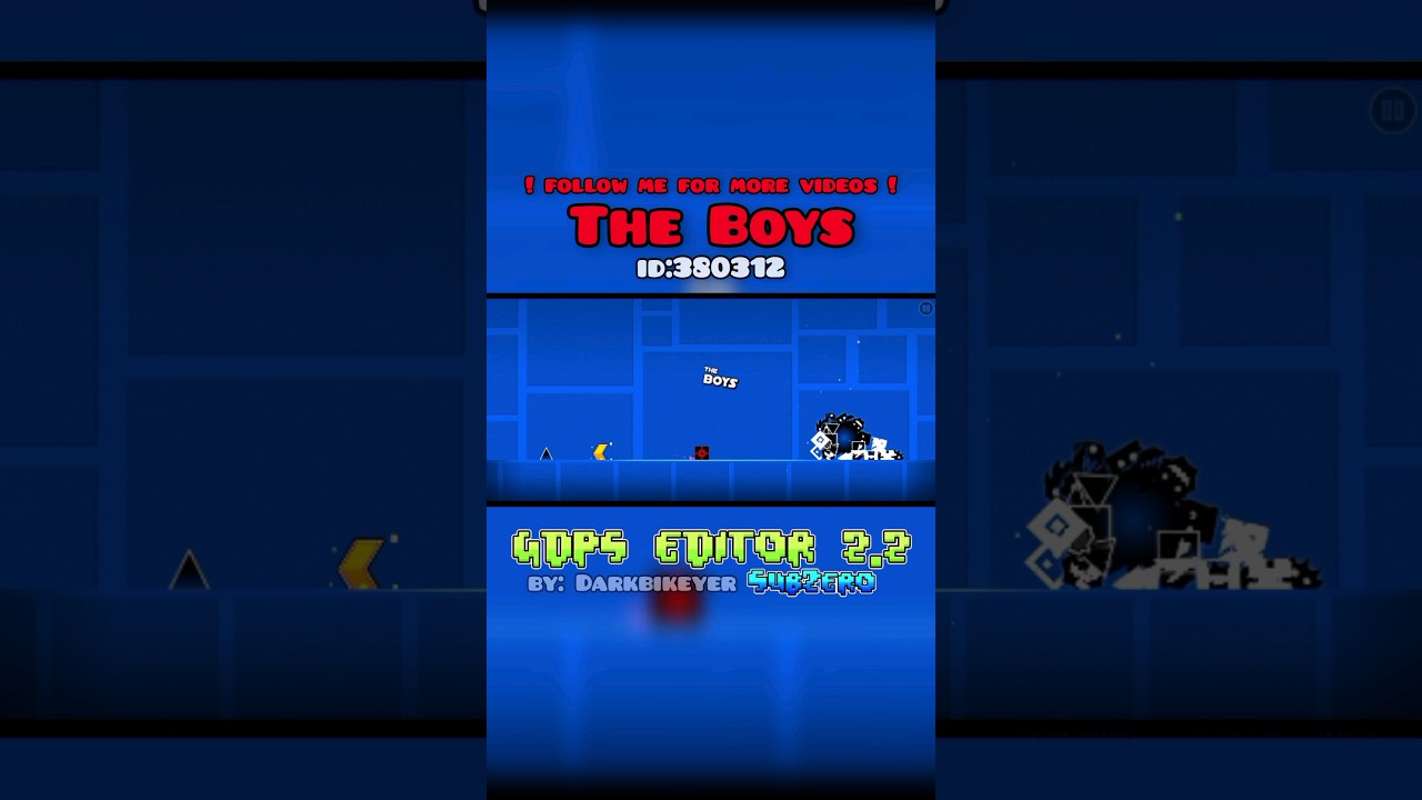The Boys - GDPS editor 2.2 Subzero #shorts #geometrydash