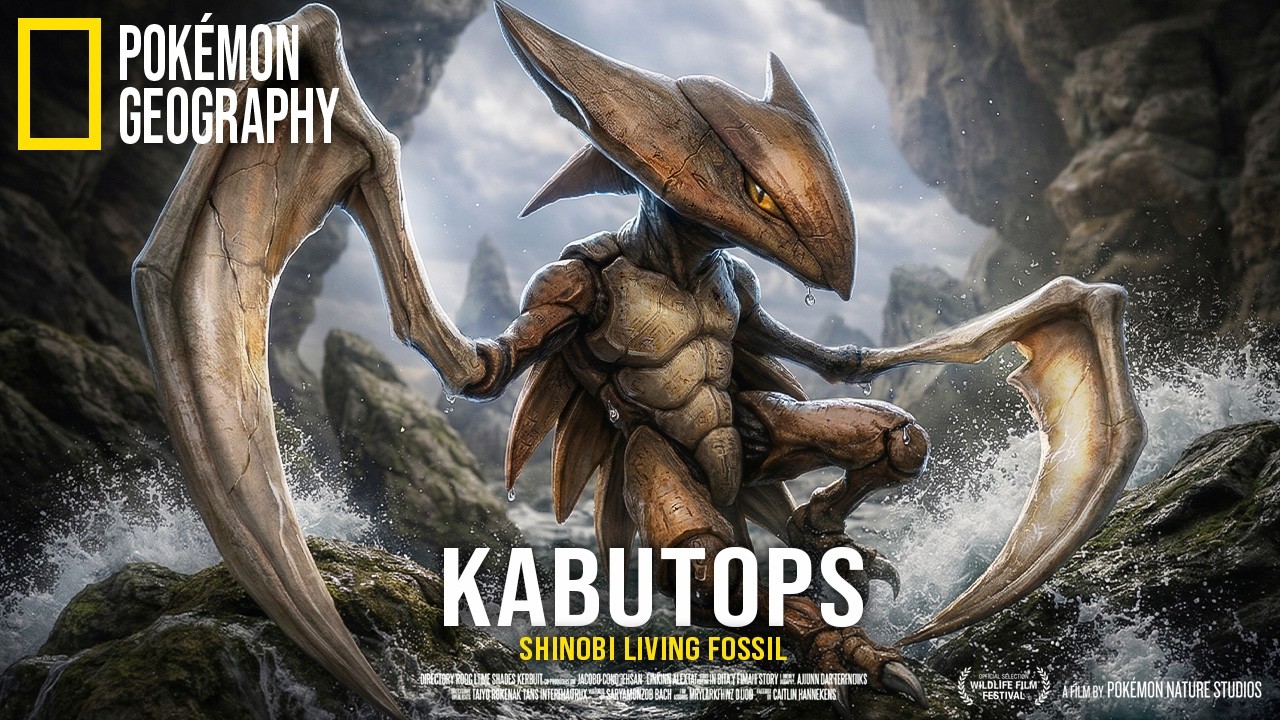 NatGeo Planet: The First Reaper | Kabutops - The Shinobi Living Fossil Awakens (Real-Life Pokémon)
