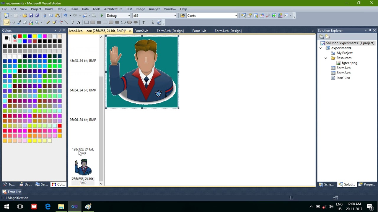 How To Make Icon with VB.net and MS Paint