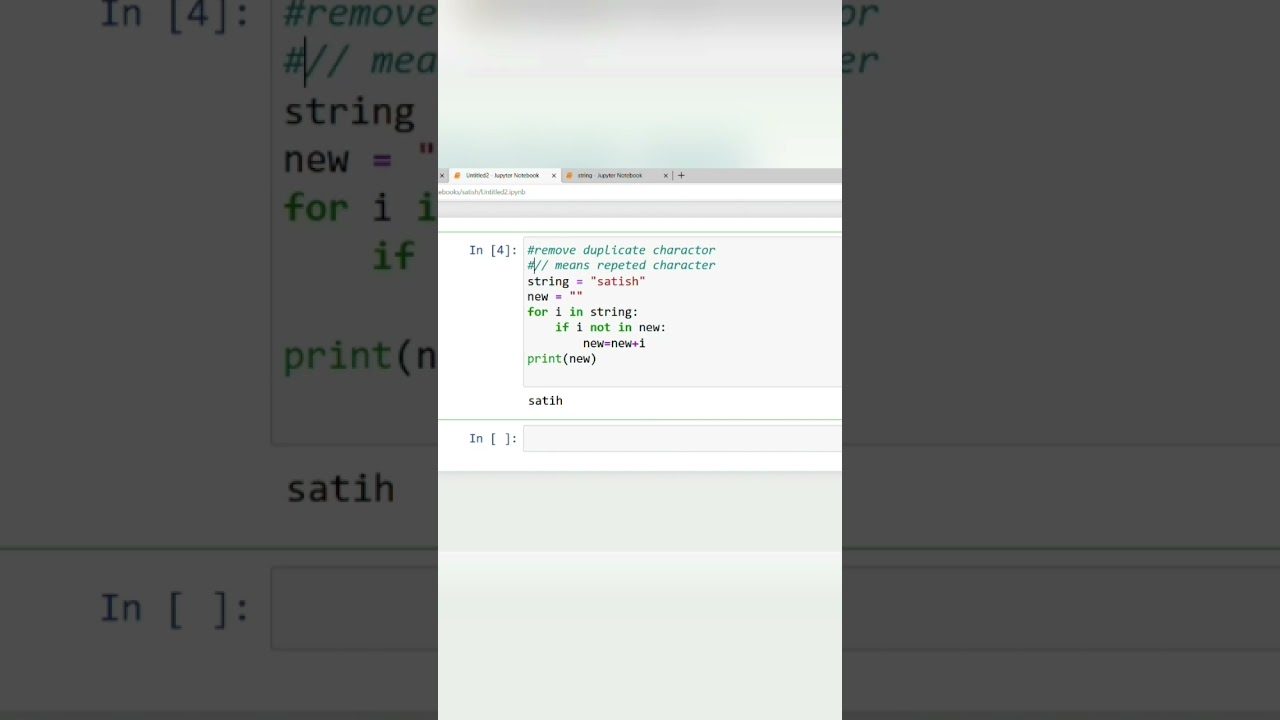 remove duplicate character in a string  with python