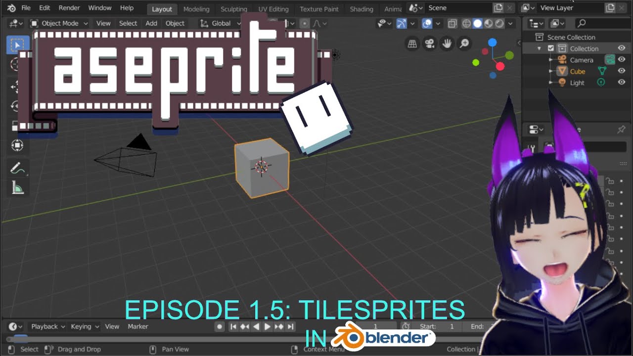 How to Asperite - Episode 1.5: How to take Tilesets and use them in Blender