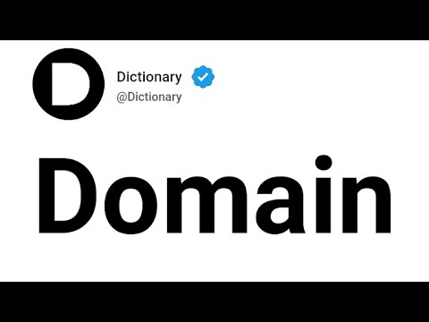 Domain Meaning In English
