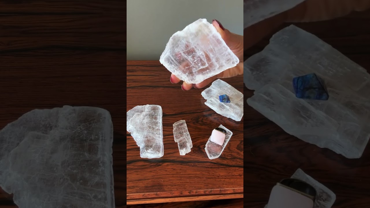 Selenite Raw Crystal White Silk Road True Charger